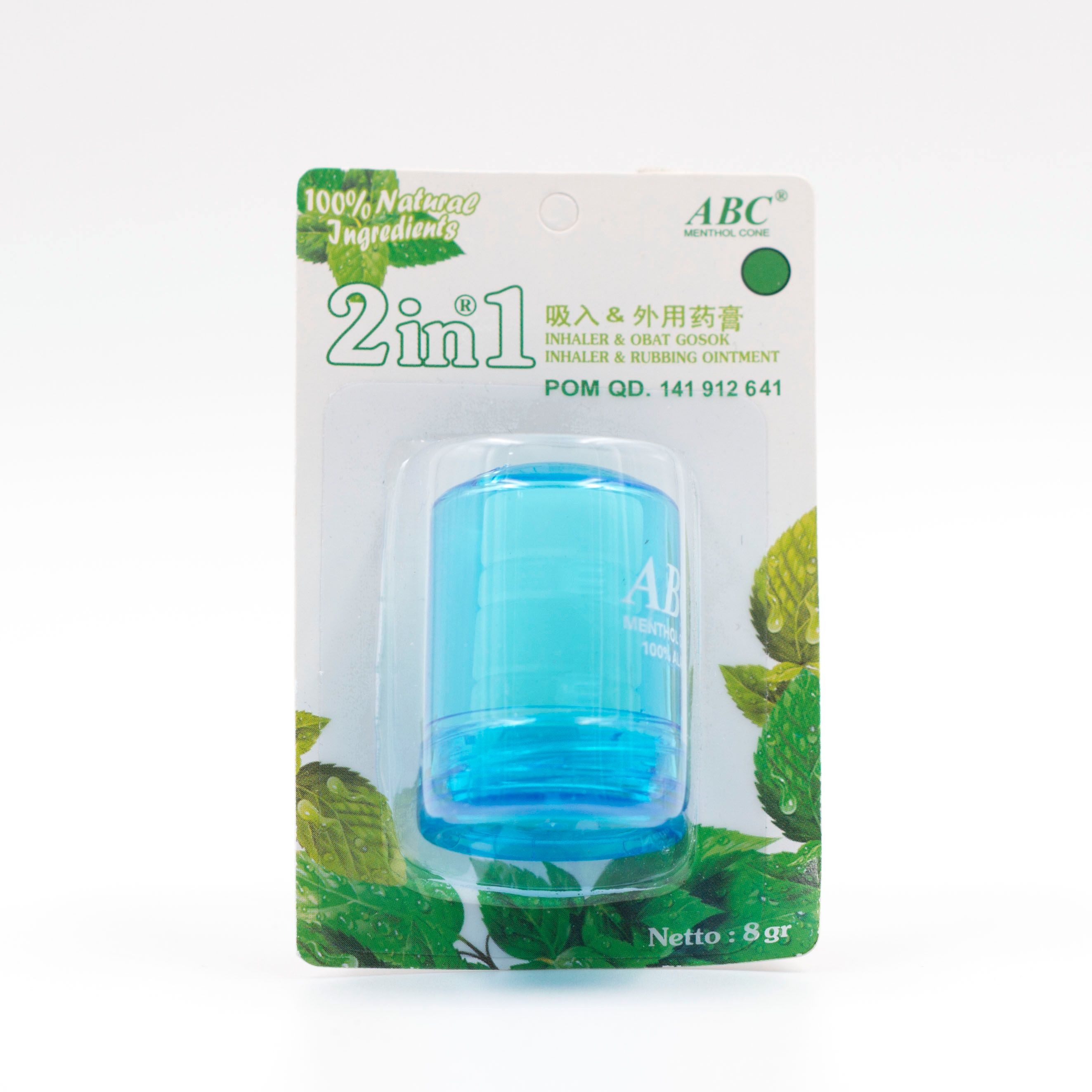 ABC Menthol Cone Inhaler and Rubbing Ointment
