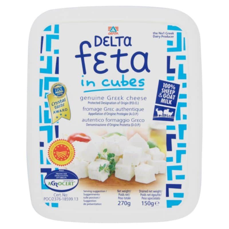 DELTA FETA CHEESE CUBES 150g | iCheck.vn