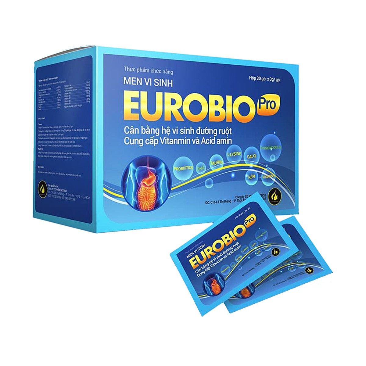 Men vi sinh EUROBIO Pro (Hộp/30gói) | iCheck.vn