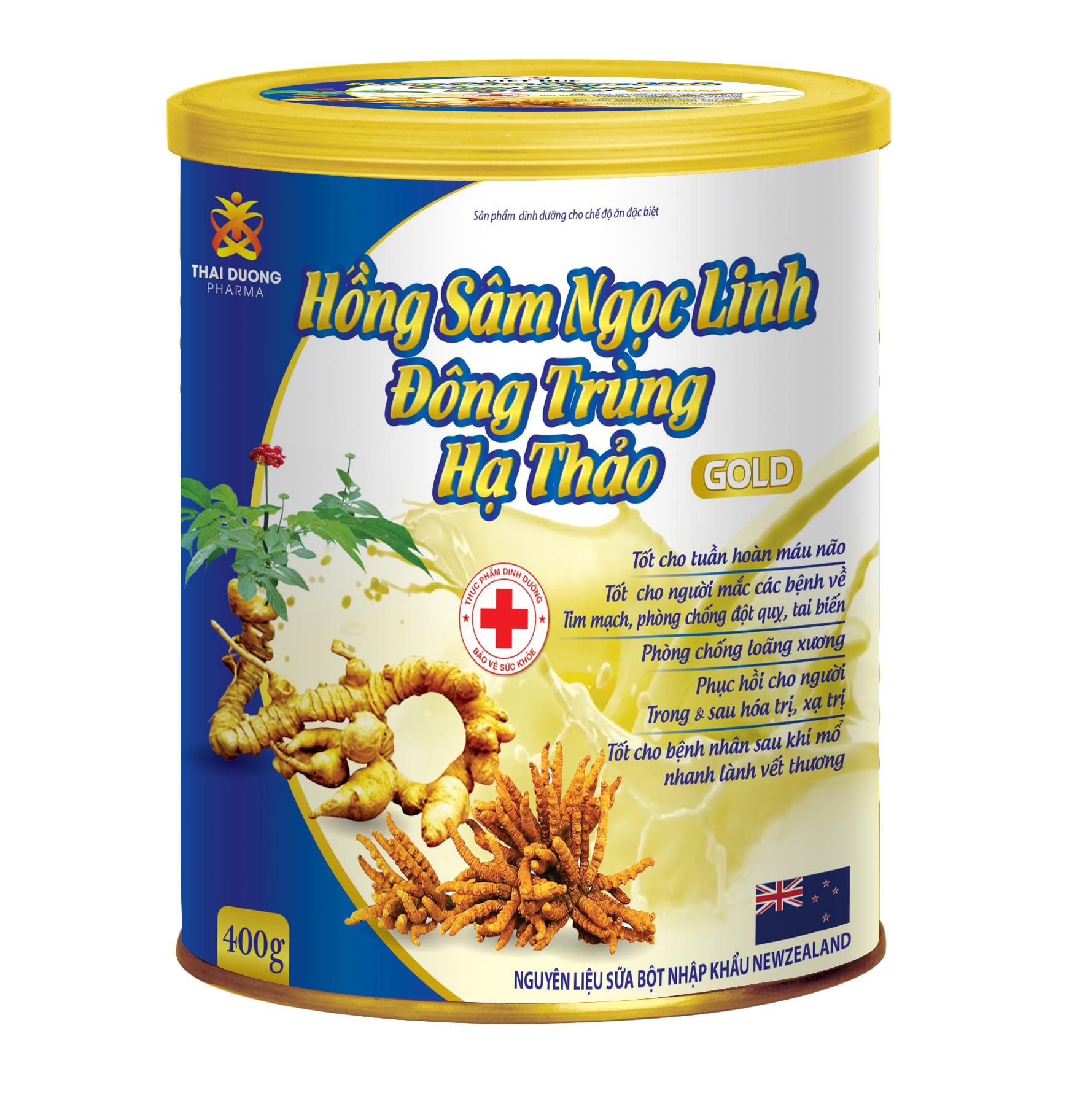 Sữa bột HỒNG SÂM NGỌC LINH.ĐÔNG TRÙNG HẠ THẢO