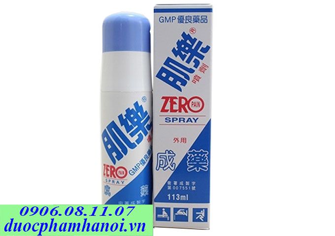 4712512200019 - Dầu lạnh thảo dược Zero Pain Spray chính hãn