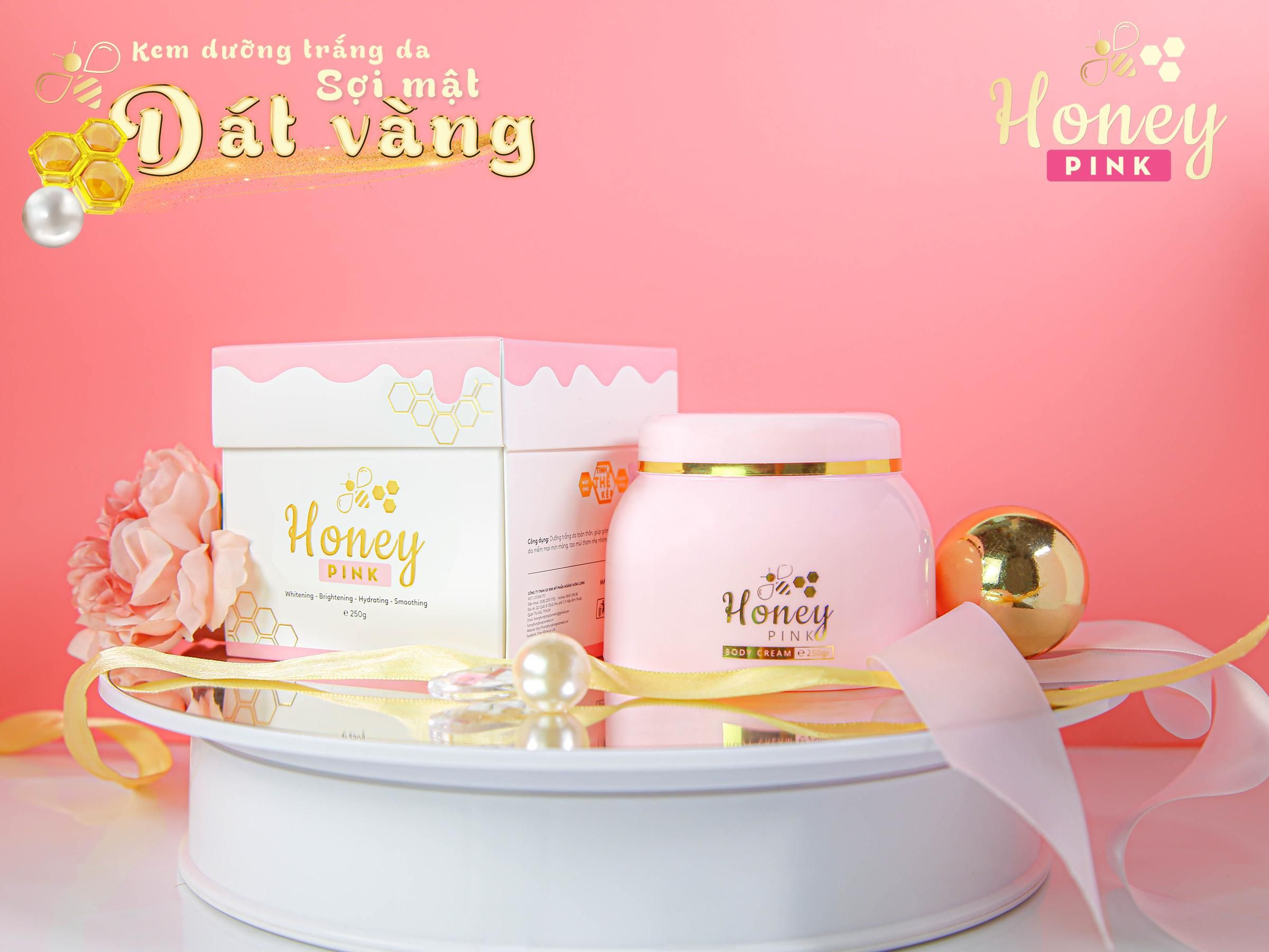 Kem dưỡng trắng da sợi mật dát vàng - Honey Pink Body Cream | iCheck.vn