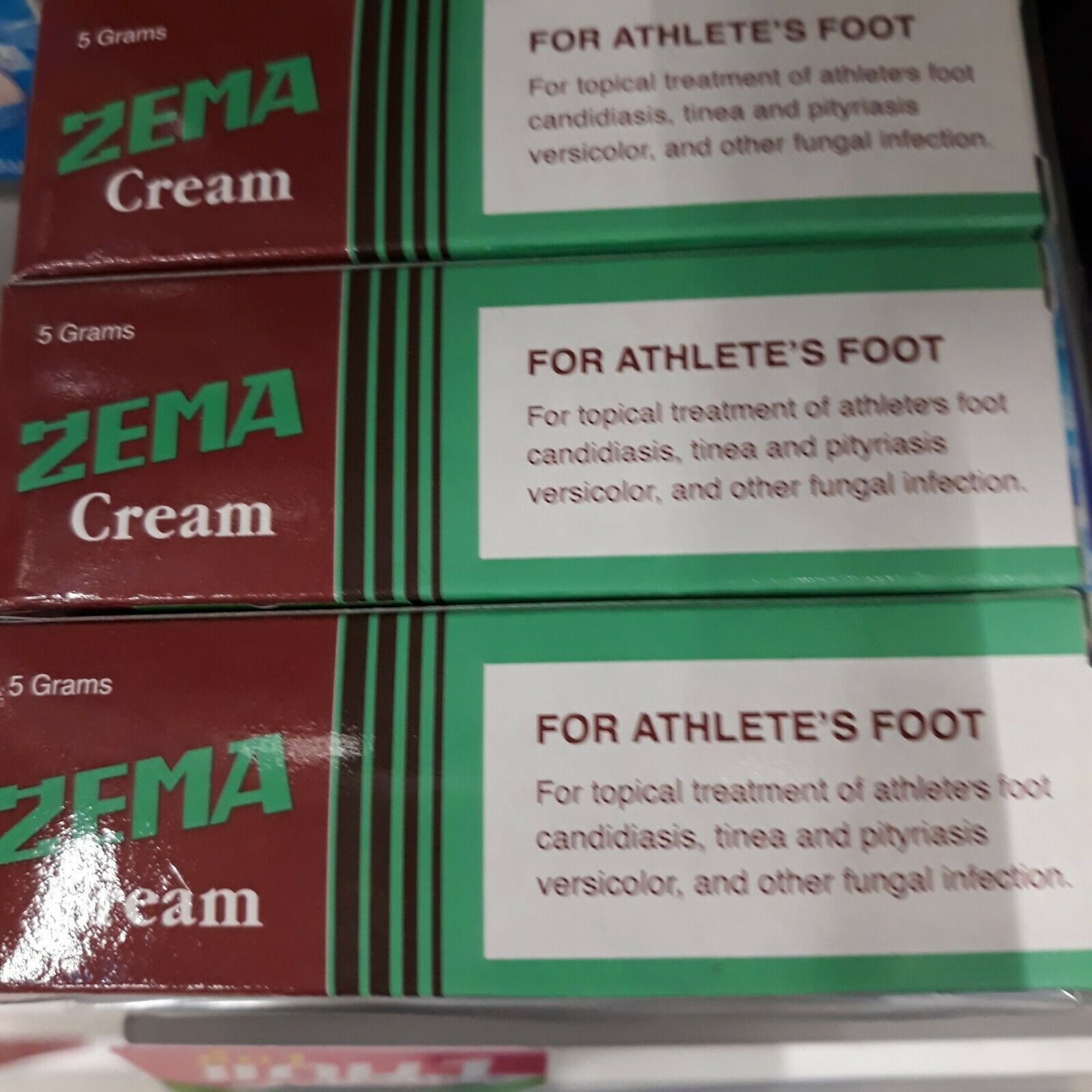 8858670600141 - 5g. x 3 Zema Cream For Athlete's Foot Antifu