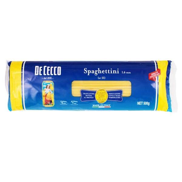 De Cecco Spaghettini No.11 (1.6mm) / 500g | iCheck.vn