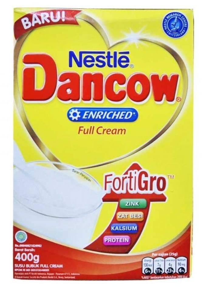 DANCOW FULL CREAM BAG IN BOX KOTAK 400 GR | iCheck.vn