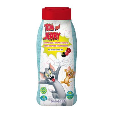Gel tắm gội trẻ em Sodico hương trái cây Tom & Jerry 250ML