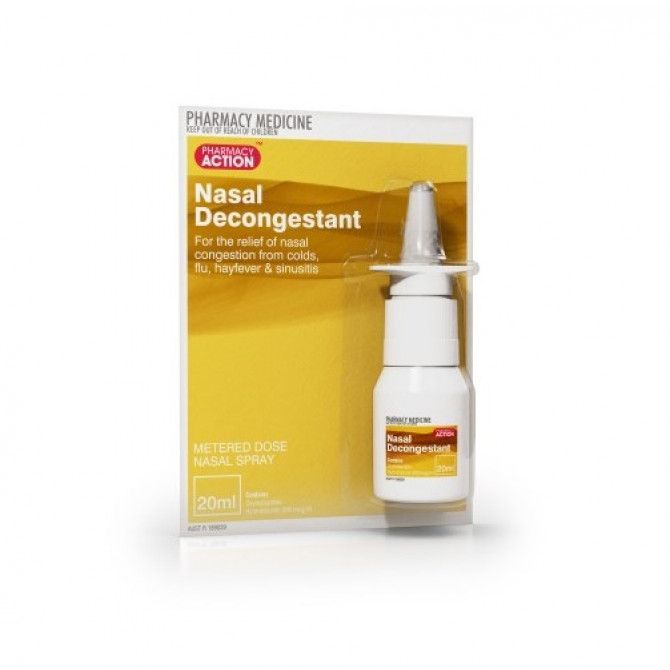Pharmacy Action Nasal Decongestant Spray 20ml | iCheck.vn