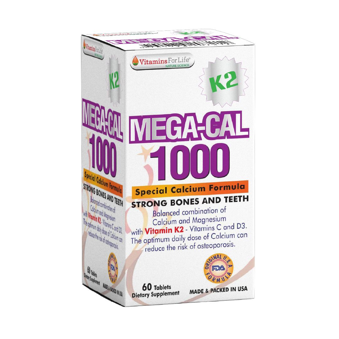 0761778207212 - Mega Cal K2 - 60 Tablets - Bổ sung canxi chố