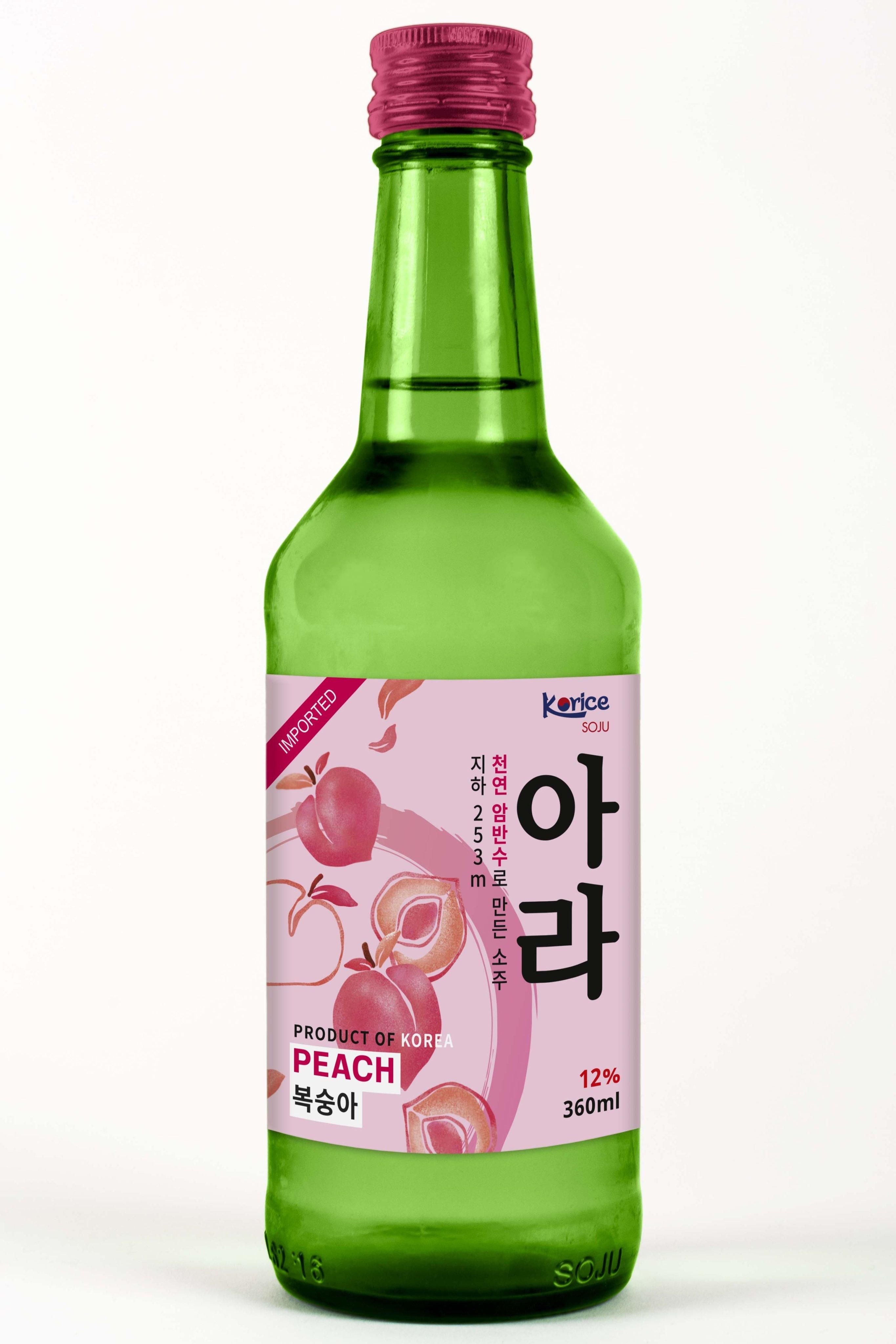 8801147123667 - Rượu Soju Korice Hương Đào 12% chai 360ml