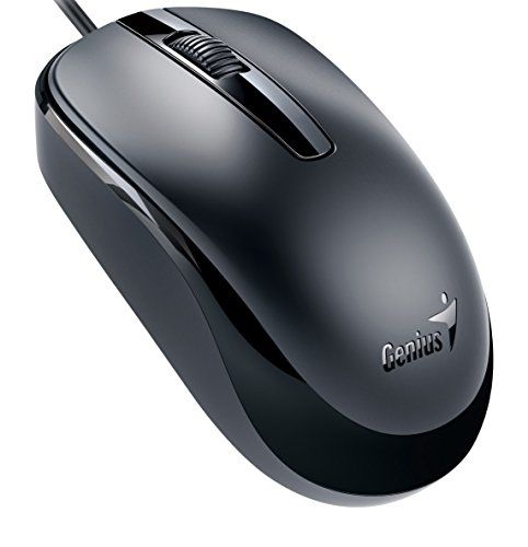 Genius Classic Wired Optical Mouse, Black (DX-120black)