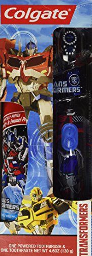 Colgate Kids Transformers Powered Toothbrush + Toothpaste Combo Pack ...