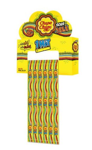 Kẹo Dẻo Chupa Chups Hương Trái Cây Phiên Bản 1 Mét (Gói 12 Dây) | iCheck.vn