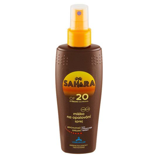 Sahara Lotion for Sunbathing Spray SPF 20 150ml | iCheck.vn