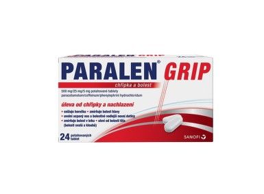 PARALEN GRIP FLUID AND PAIN 500MG / 25MG / 5MG film-coated tablets 24 I ...