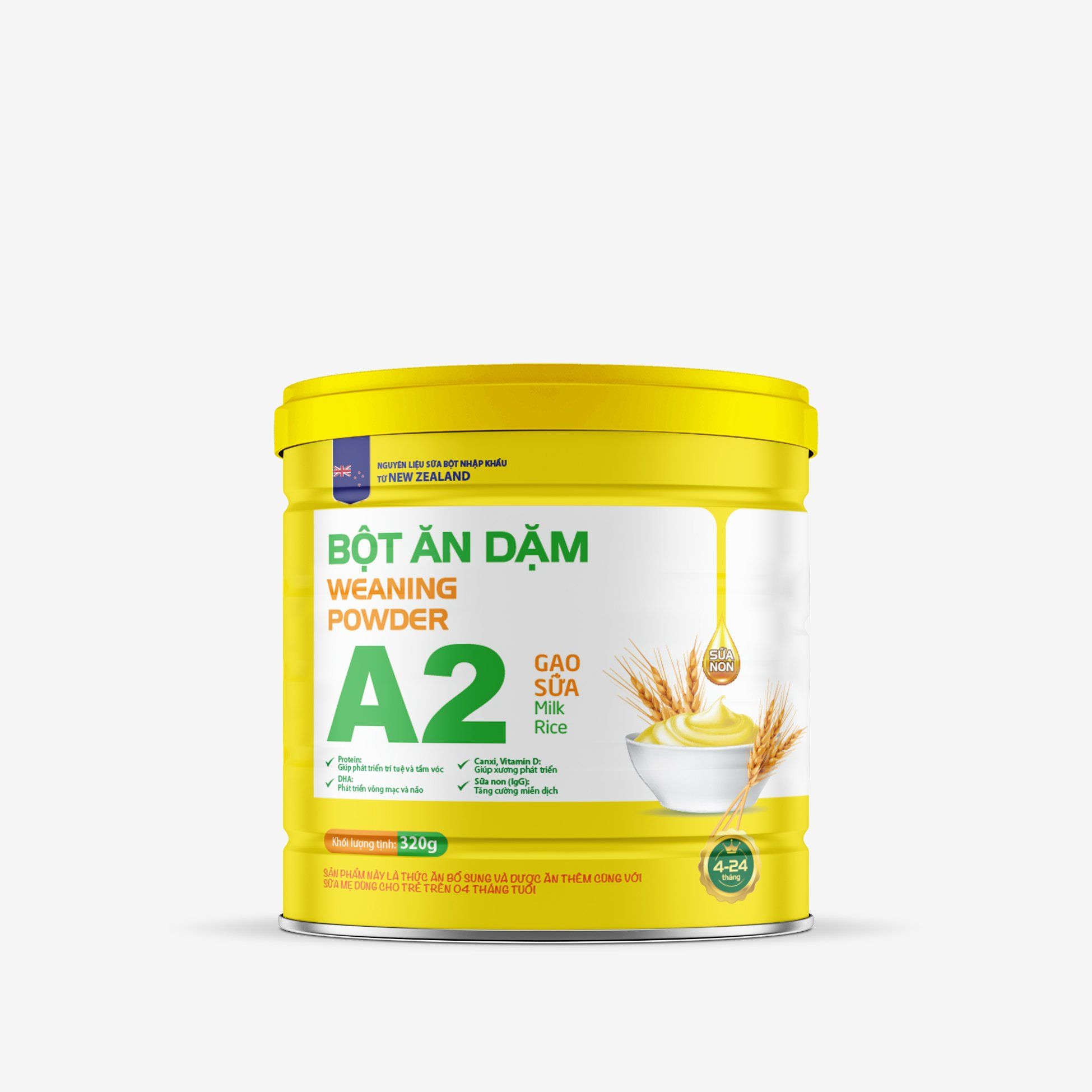8936170999900 - BỘT ĂN DẶM WEANING POWDER GẠO SỮA 320G