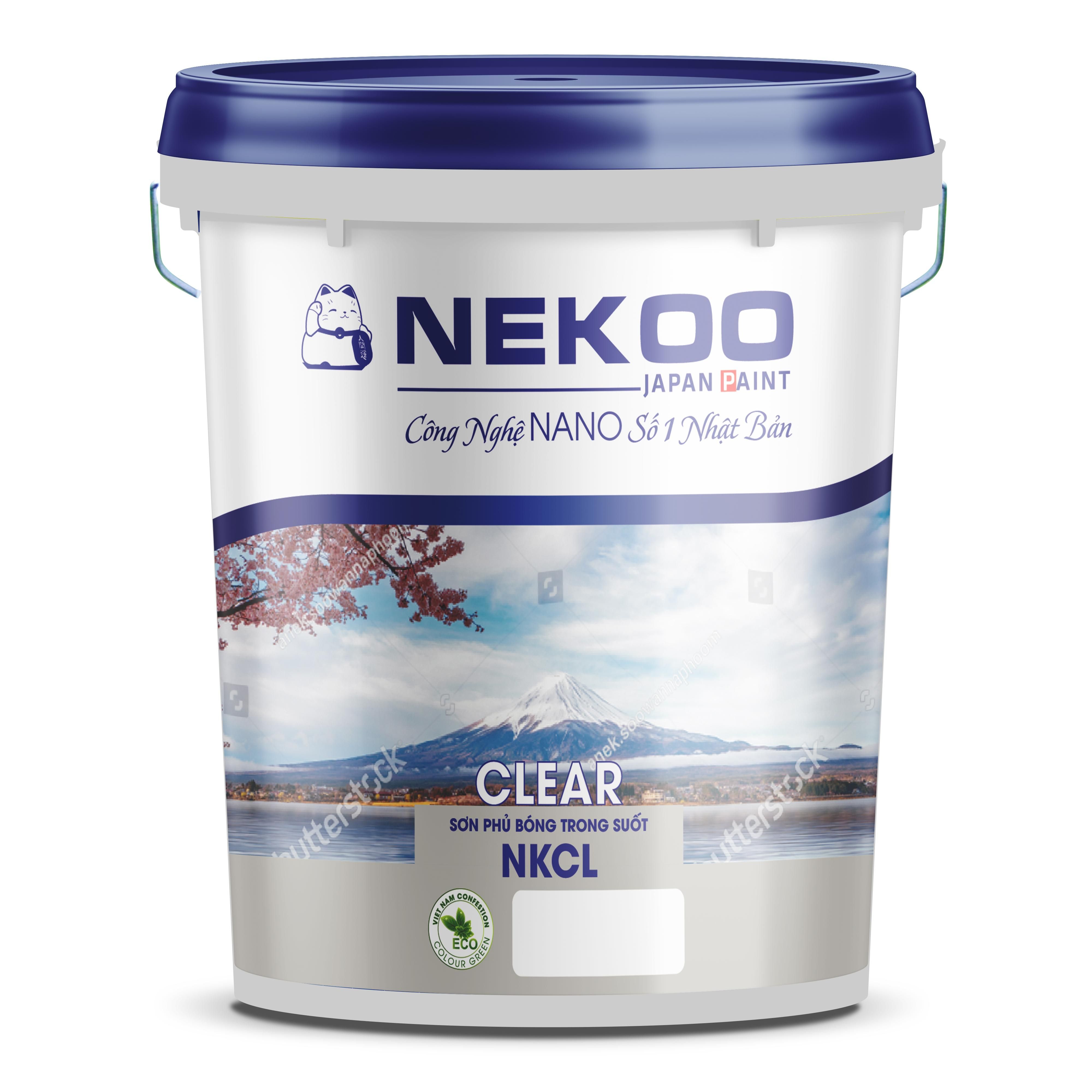 SƠN PHỦ BÓNG TRONG SUỐT CLEAR - NKCL THÙNG 5L