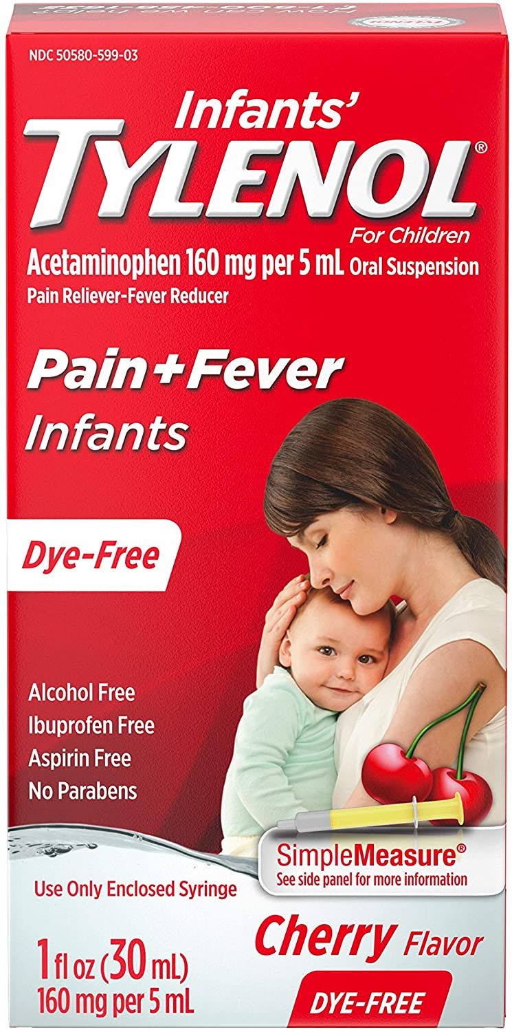 Thuốc Siro Giảm Đau Hạ Sốt INFANTS Tylenol Acetaminophen 30ml Vị Anh ...