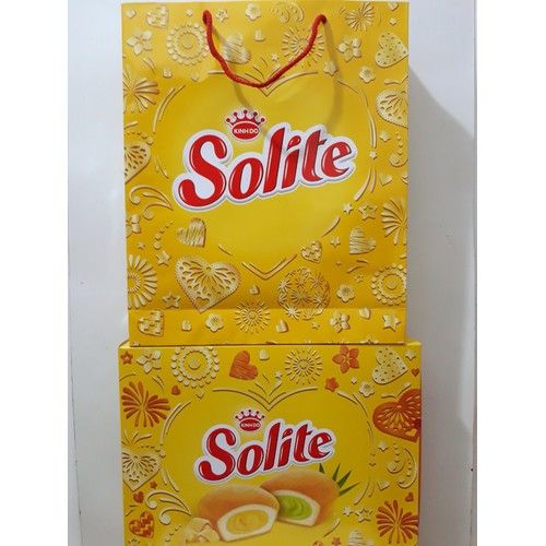 Bánh Solite Kinh Đô Vị Bơ Sữa Lá Dứa Hộp 360g CÓ TÚI