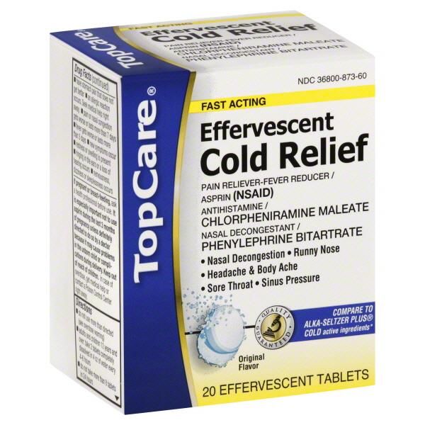 TopCare Effervescent Cold Relief Tablets Original Flavor | iCheck.vn