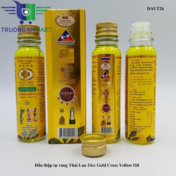 Dầu thập tự vàng Thái Lan Gold Cross Yellow Oil 24cc | iCheck.vn