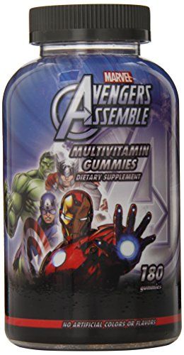 Disney Multivitamin Gummies, Marvel Avengers, 180 Count (Pack of 12 ...