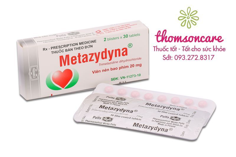 Thuốc điều trị đau thắt ngực Metazydyna hộp 60 viên | iCheck.vn