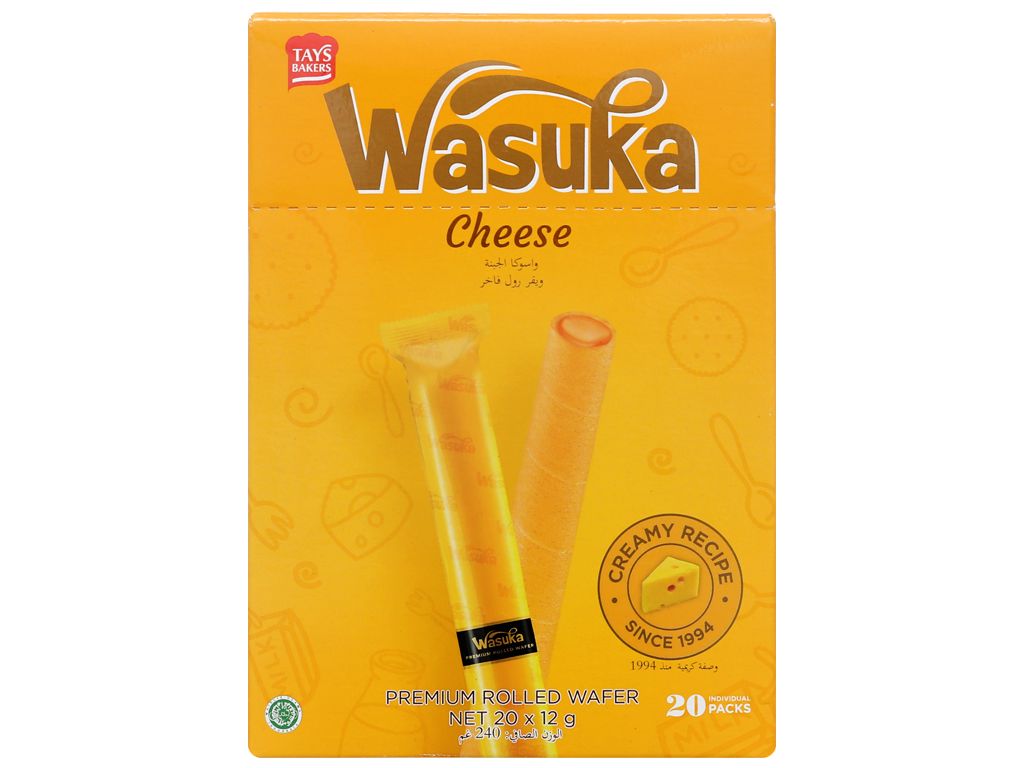 Bánh quế vị phô mai Wasuka Cigarku hộp 240g | iCheck.vn