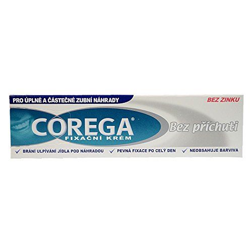 Corega Denture Adhesive Cream Flavorless Zinc Free 40 g | iCheck.vn