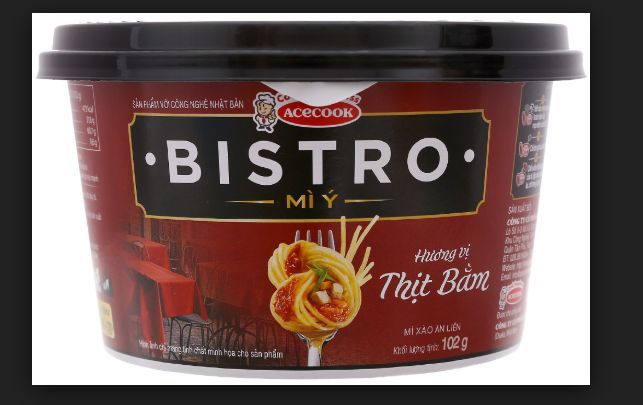 Thùng Mì Xào Tô Mì Ý Bistro Hương Vị Thịt Bằm Acecook
