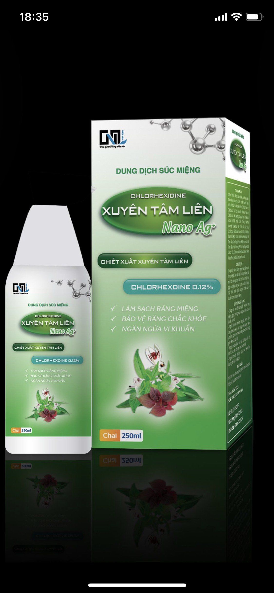 8936094968488 - Dung dịch súc miệng Xuyên Tâm Liên Nano Ag+